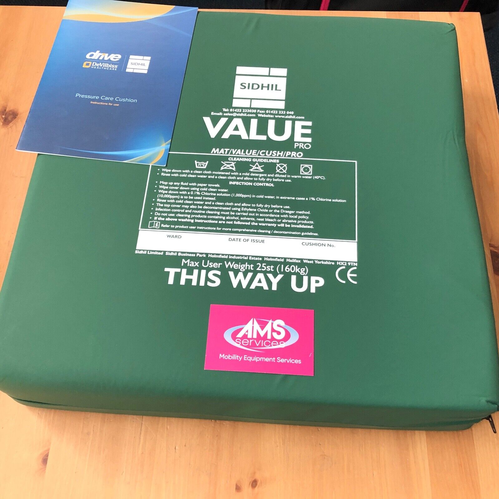 Sidhil Value Pro Pressure Relieving / Relief Cushion Wheelchair / Seat ...