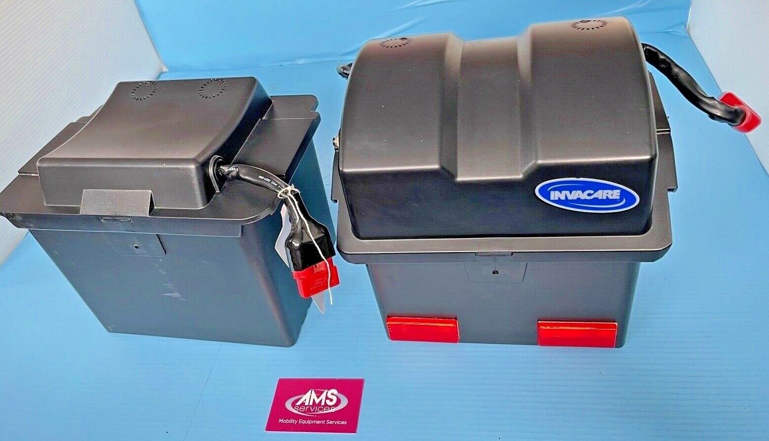 Pair of Invacare Mirage Electric Wheelchair Empty Battery Boxes ...