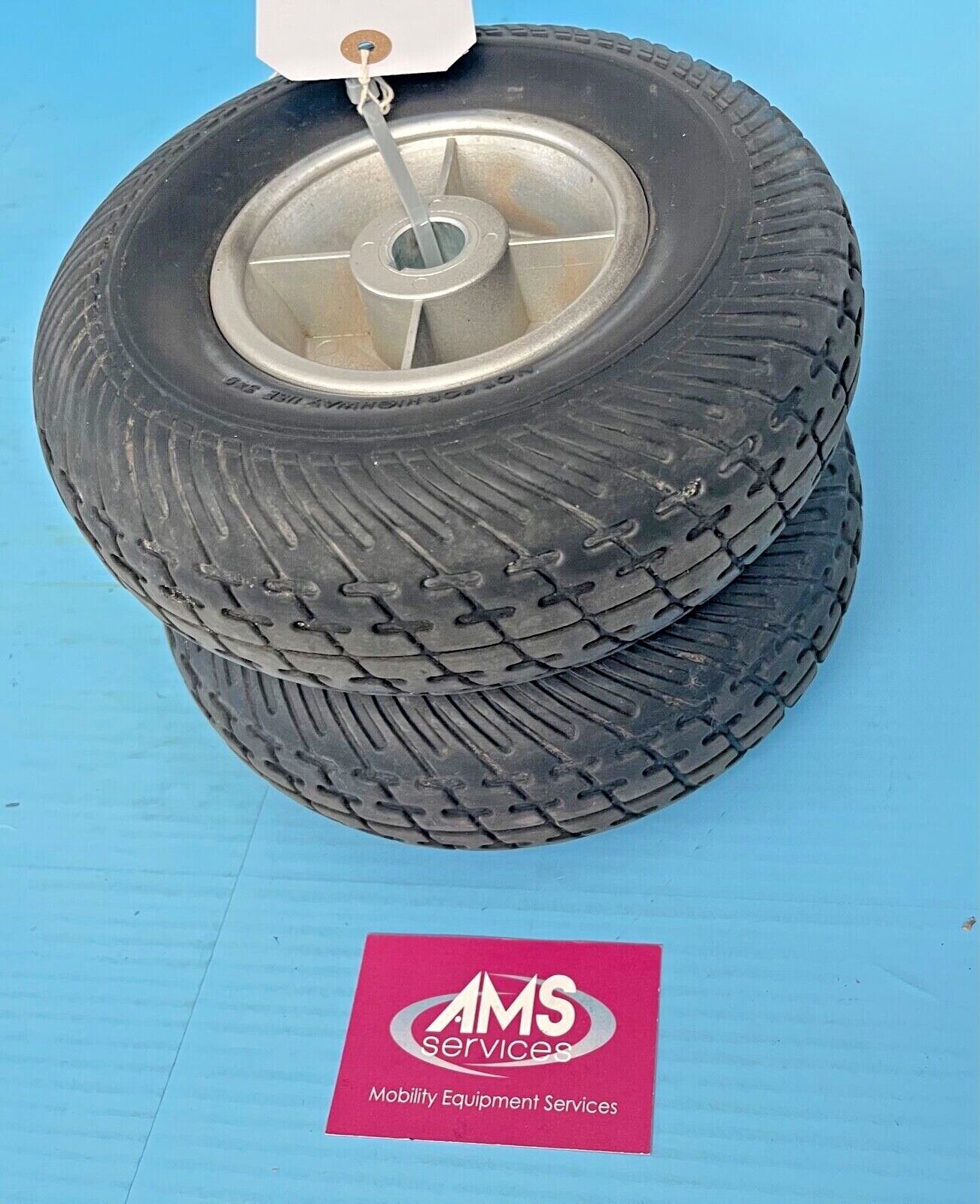 Pride Go Go Elite Traveller Plus Mobility Scooter Rear Wheels & Solid ...