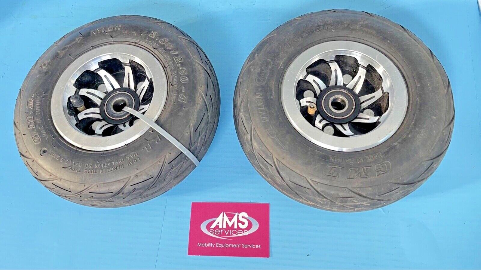 TGA Zest Plus 4mph Mobility Scooter Front Wheels & Solid Tyres - Parts ...