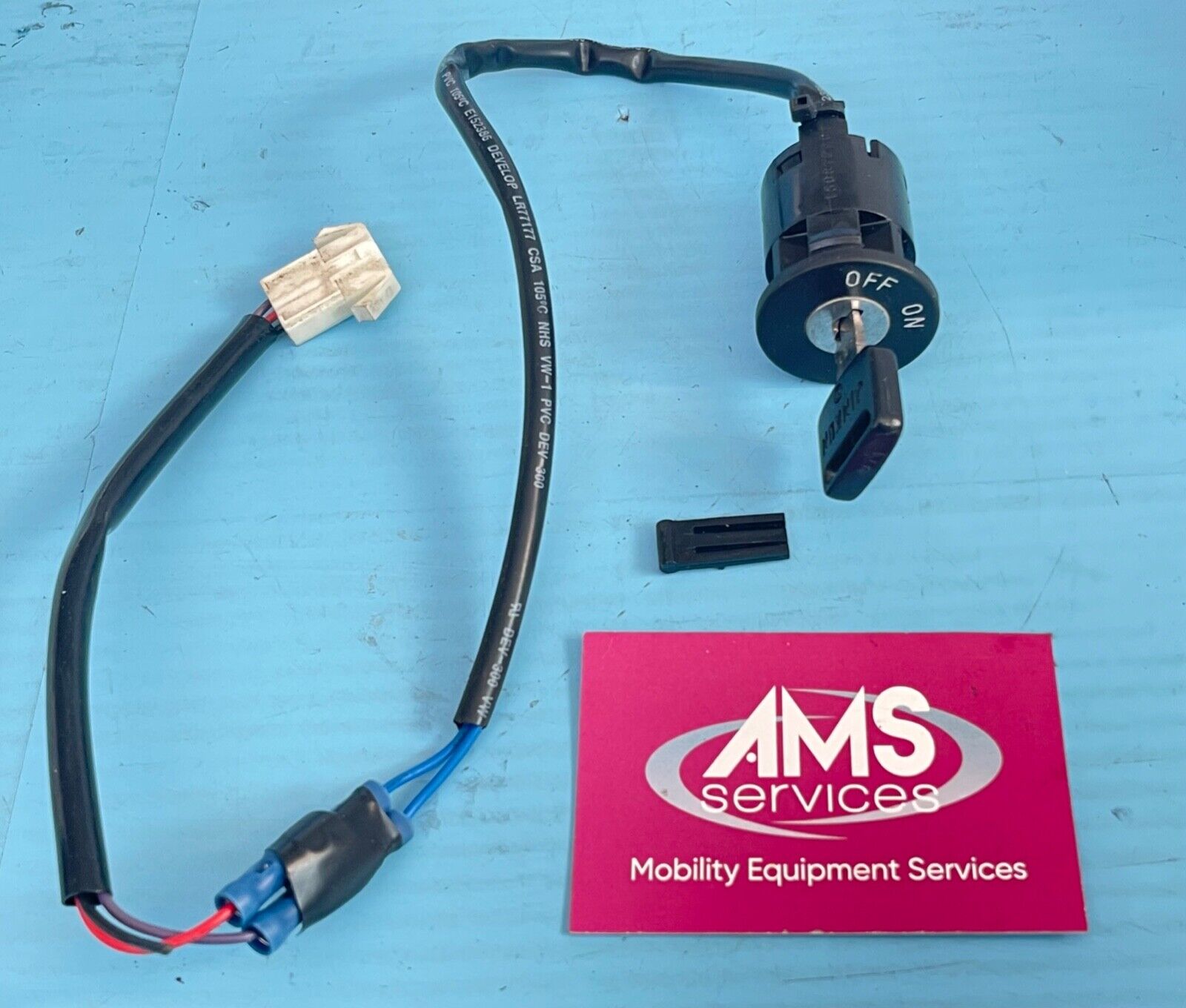 CTM HS-585 8mph Mobility Scooter On / Off Switch & Key - Parts - AMS