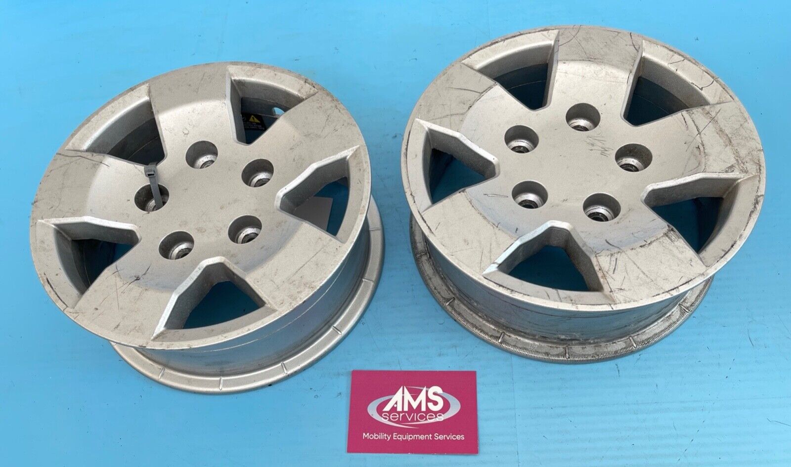 Pride Colt Pursuit Mobility Scooter Pair of Front / Rear Alloy Rims ...