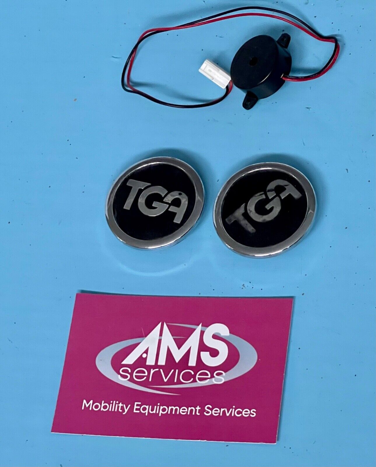 TGA Minimo Plus Folding Mobility Scooter Horn Buzzer & 2 X Wheel Hub ...