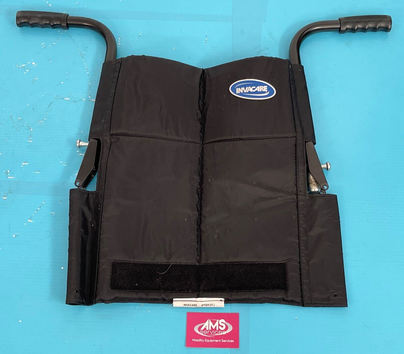 Invacare Ben 9+ Wheelchair Complete Padded Backrest With Folding Push ...